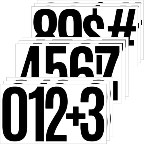 Amazon.com: 6 Inch Mailbox Number Stickers, 9 Sheets Large Numbers ...