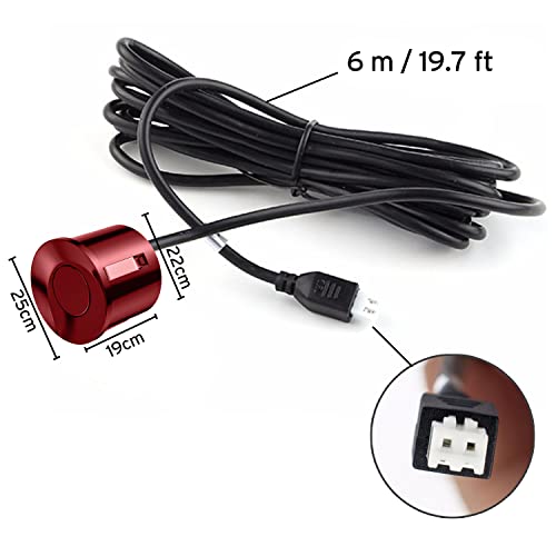 Snapklik.com : Car Reverse Sensor 19.7ft/6m, Backup Sensor Weatherproof ...