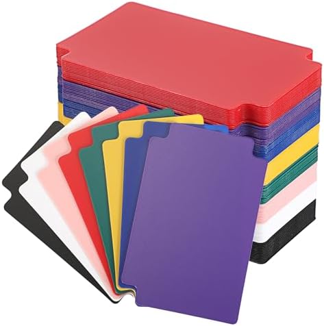 JuxYes 100pcs Trading Card Dividers, Writable Tabs Card Sorting ...