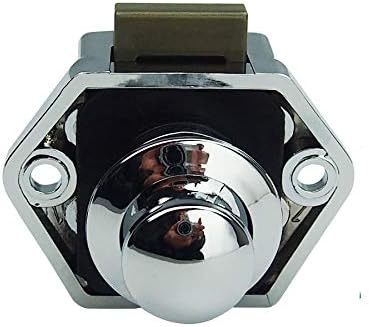 Encell Set of 5 Push Button Catch Cupboard Door Knob Latch Lock for RV ...