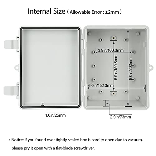 Junction Box ABS Plastic IP65 Waterproof Dustproof Enclosure
