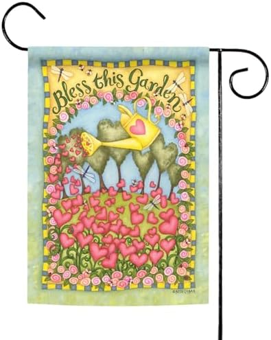 Amazon.com : Toland Home Garden 119494 Groovy Blooms Spring Flag 12x18 ...