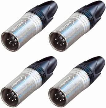 Amazon.com: YejeySound (4 Pack) Neutrik NC5MXX 5-Pin XLR Male Cable ...
