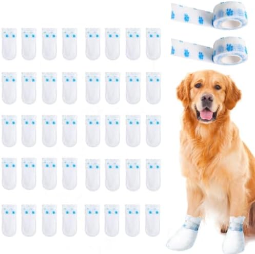 Amazon.com : 40PSC Disposable Dog Boots Paw Protectors, Pet Booties for ...