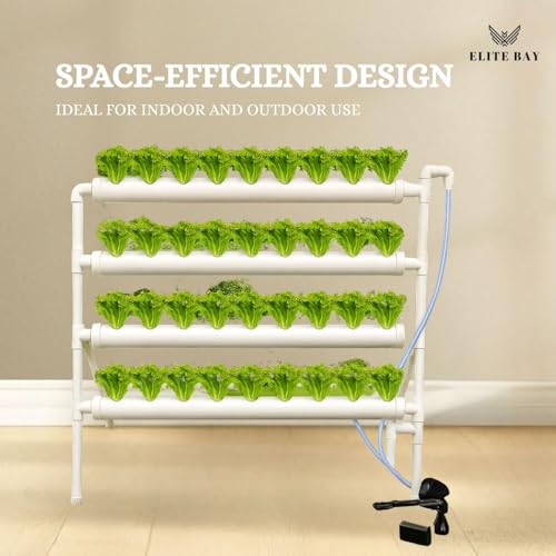 ELITE BAY 36-Pod Hydroponic Plant Growing System – PVC Vertical ...