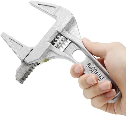KZNKZN 1 Pack Adjustable Spanner Wrench, 6-68mm Opening Wide Jaw, Alloy ...