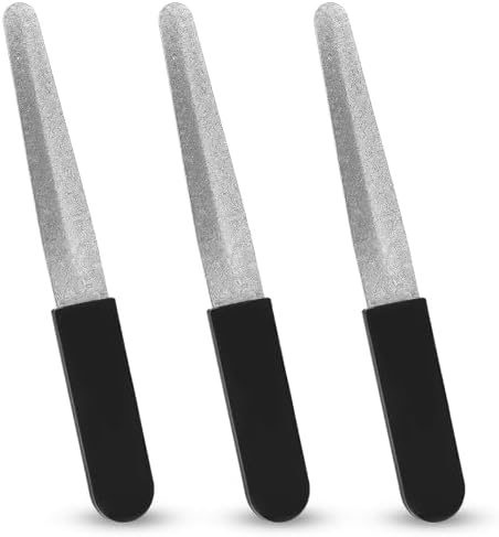 Amazon.com : Mudder 6 Pieces Diamond Nail File Stainless Steel Double Side Nail File Metal ...