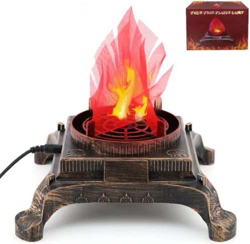 3D LED Fake Fire Flame Effect Light, Color You Fake Campfire Lamp with ...