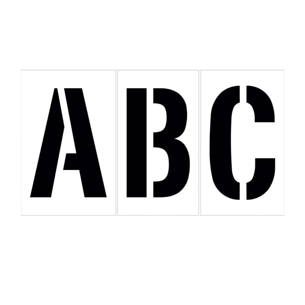 Amazon.com : 4" Alphabet Stencil Kit | Part# 10000904 | 26-Piece Kit Includes Letters A-Z ...