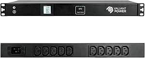 Amazon.com: Valiant Power Rack Mount Power Strip - 240V 30A Single Phase PDU with Built-in Surge ...