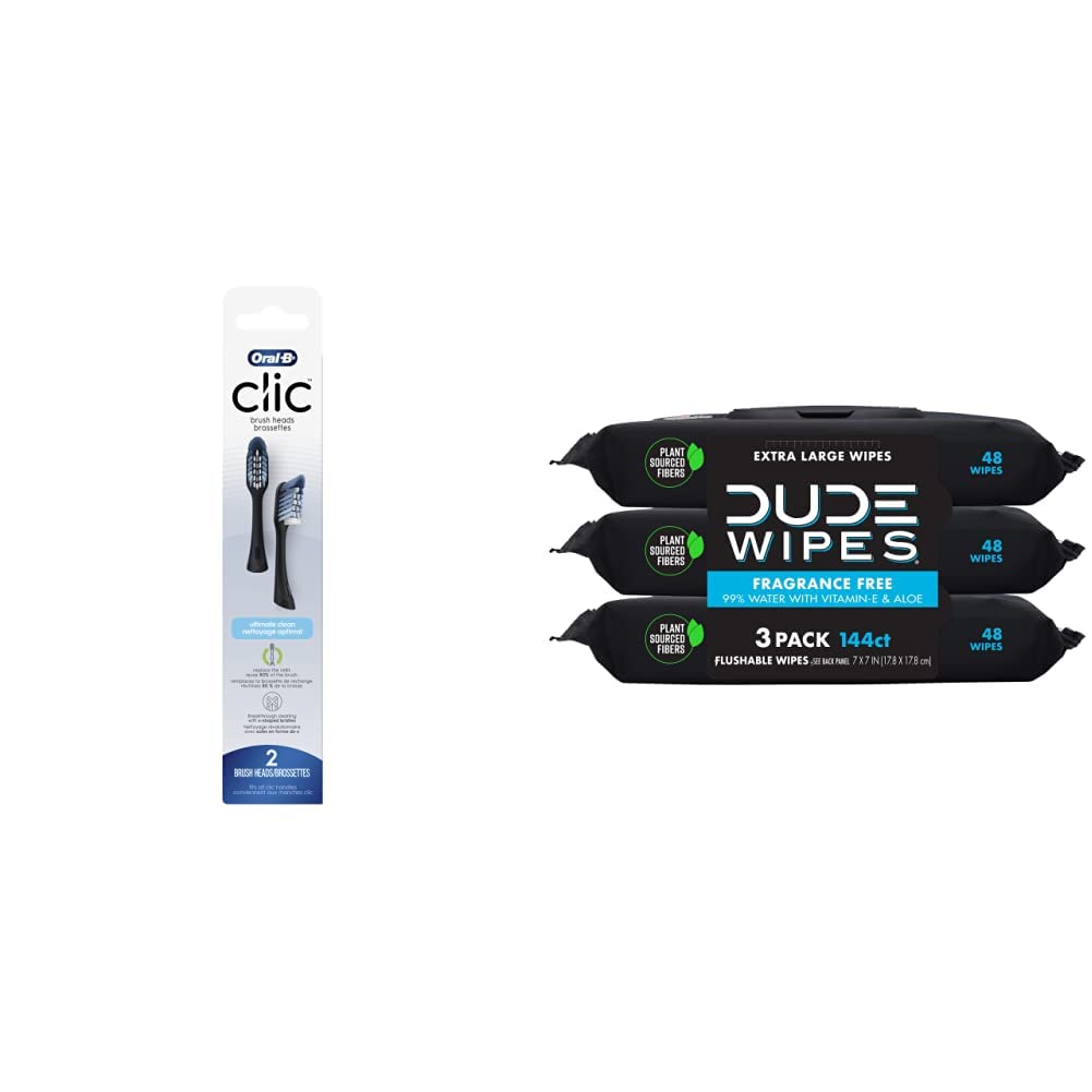 Amazon.com: Oral-B Clic Toothbrush Ultimate Clean Replacement Brush ...