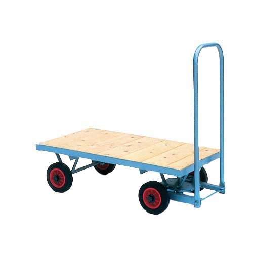 SHS Handling HG3138-P-2 Turntable Trolley with Pneumatic Wheels, 1624 ...