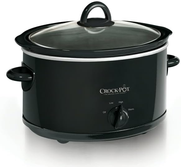 Amazon.com: FYNORI 4-Quart Classic Slow Cooker, Black, Oven-Safe ...