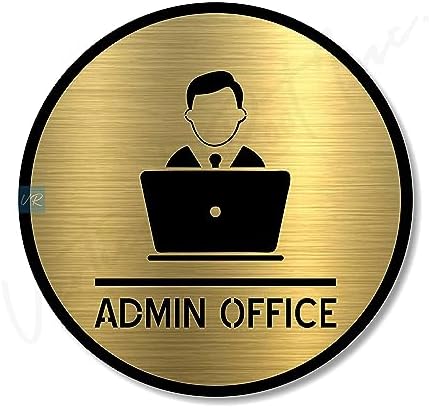 Vertical Root Inc® Premium BRUSH STEEL GOLD Finish AcrylicADMIN OFFICE ...