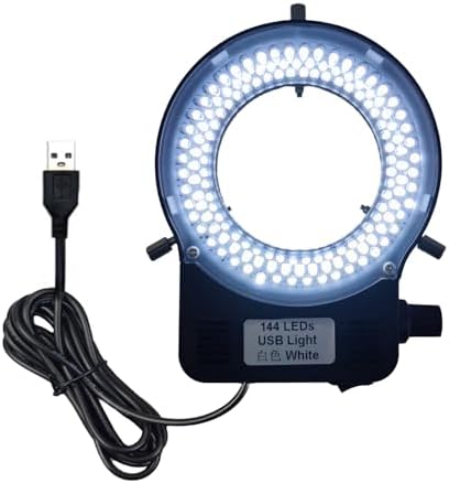 Amazon.com : Light Microscope LED Ring Illuminator, USB Adjustable LED ...