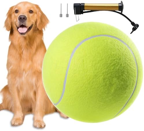 YONGHUO 9.5” Tennis Balls for Dogs, 310g Thickened Pet Toy Balls ...