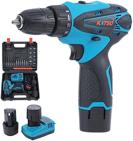 KATSU 12V Cordless Combi Drills Lithium-ion Drill Driver Screwdriver ...
