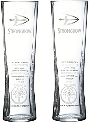 Strongbow Heritage Pint Glasses CE 20oz / 568ml - Set of 4 | Toughened ...