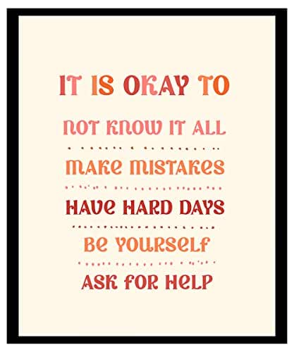 Amazon.com: It's Okay Not To Know It All Poster - Wall Decor for ...
