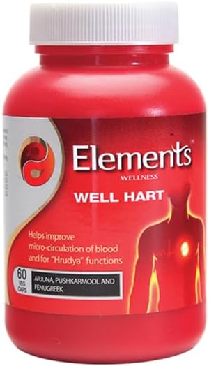 Elements Wellness Well Hart Capsules – Ayurvedic Heart Health Support ...