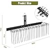 Amazon.com : GAOMON 60 Inch Pine Straw Rake, 26 Coil Spring Tines ...