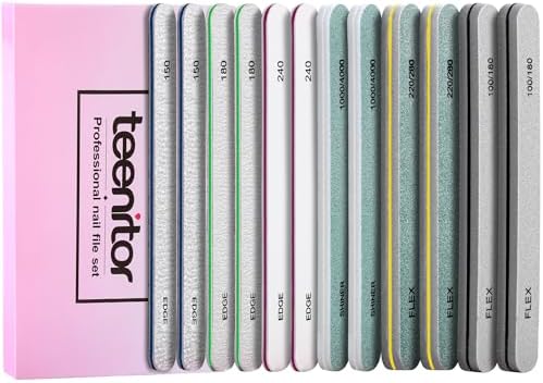 Amazon.com : Nail File and Buffer Set, 6 Pcs Professional Nail File Kit ...