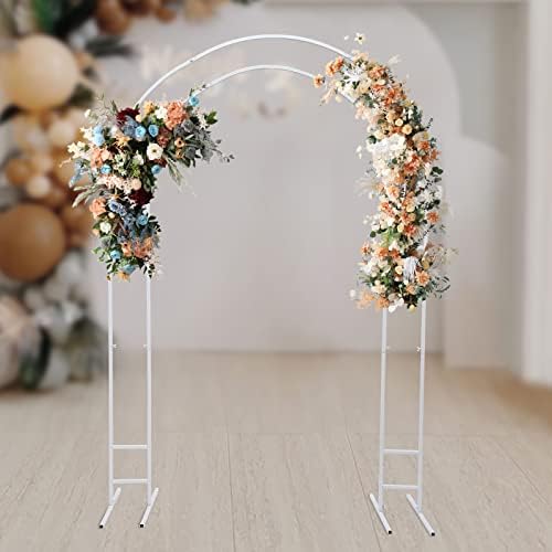 Amazon.com : Wedding Arch Backdrop Stand, Metal Double Tube Arch Frame ...