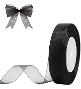 Amazon.com: Hiswan 3/8 inch Sheer Organza Ribbon 50 Yards Hot Pink ...