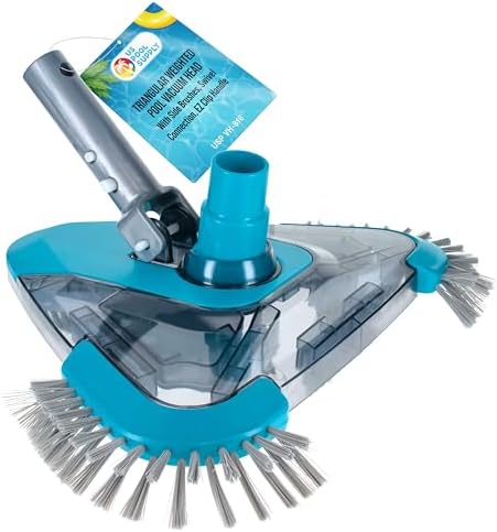 Amazon.com : U.S. Pool Supply Deluxe Weighted Triangular Pool Vacuum ...