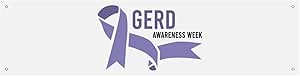 Amazon.com: GERD Awareness Week Ribbon Banner Party Backdrops ...