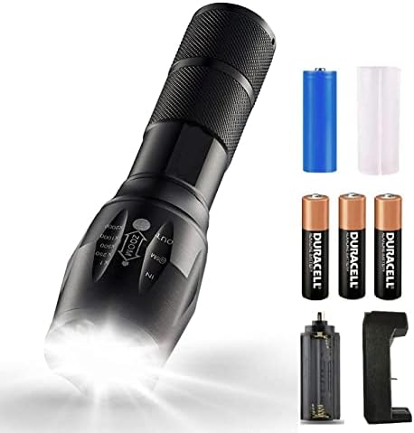 LED Torch Light, 800 Lumens COB Rechargeable Keychain Mini Flashlight 4 ...