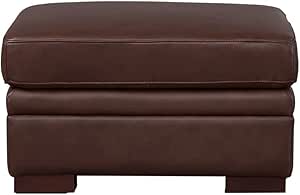 Hydeline Dillon 100% Leather Ottoman, Brown : Amazon.ca: Home