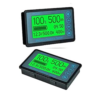 DC 8-80V Lithium Battery Monitor 100A 350A 500A Capacity Tester Charge ...
