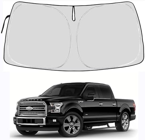 Amazon.com: Truck Windshield Sun Shade Compatible with Ford F150 F-150 ...