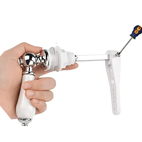 Lokatall Ceramic Toilet Flush Handle, Chrome Replacement Toilet Tank ...