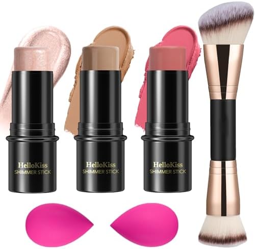 Amazon.com: 3 Pcs Cream Contour Stick Makeup Set, Shades with Natural ...