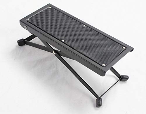 NUZAMAS Adjustable Guitar Footstool, Foldable, Height and Angle ...