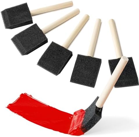 Amazon.com: Bates- Foam Paint Brushes, 3-Inch, 24 Pack, Sponge Brushes ...