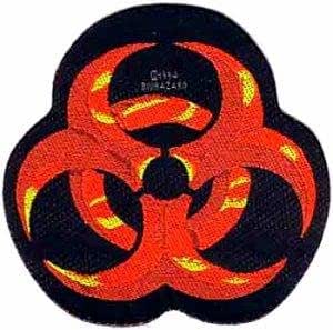 Biohazard Aufnäher-Patch Cut out : Amazon.de: Fashion