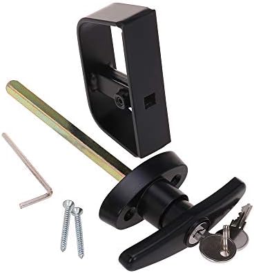Amazon.com: Shed Door T-Handle Lock Kit - Includes 2 Keys, 2 Screws ...