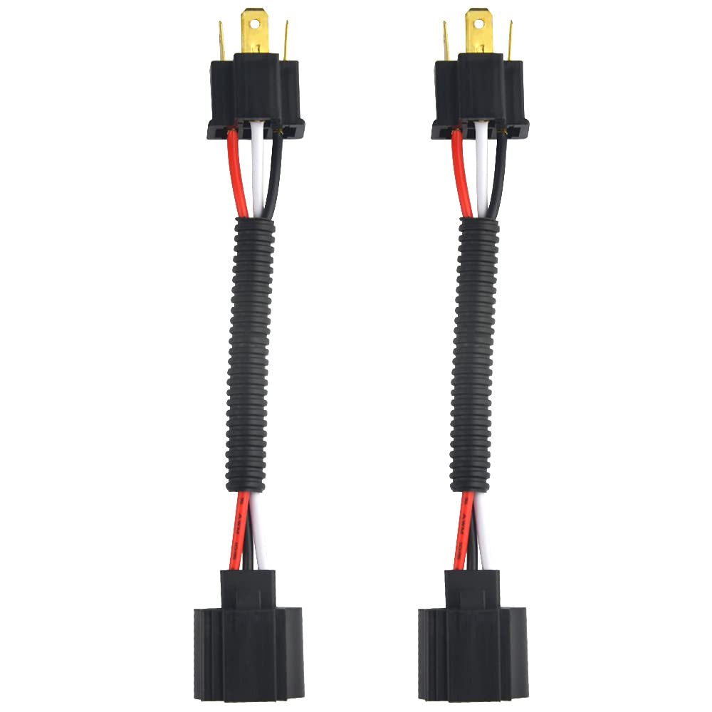 Amazon.com: XINGYHENG 2Pcs H13 Female to H4 Male Socket Adapter ...