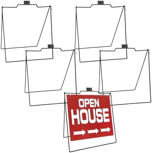 Amazon.com : Therwen 5 Pcs 28" x 29.5" A Frame Metal Sign Stand for 18 ...