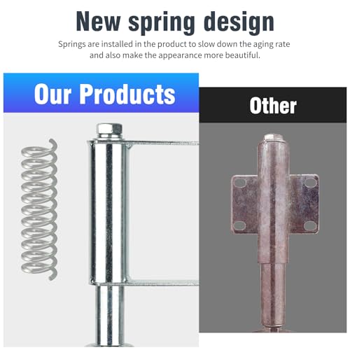 2Pcs Gate Wheel Heavy Duty Spring Loaded Gate Wheel 100mm (4 inch ...