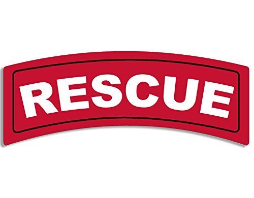 Amazon.com: LPF USA Red Rescue Tab Shaped Sticker (Search Military ...