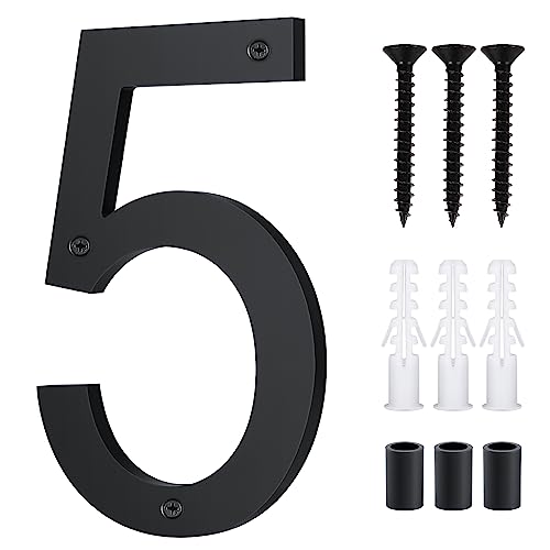 Floating 3D House Number 0-9, 10 Inch Address Numbers Acrylic House ...