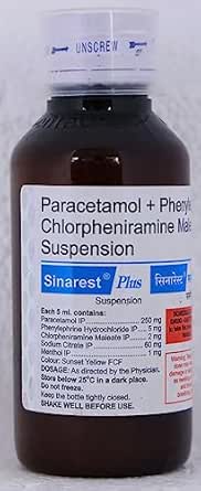 Sinarest Plus - Bottle of 75ml Suspension : Amazon.in: Health ...