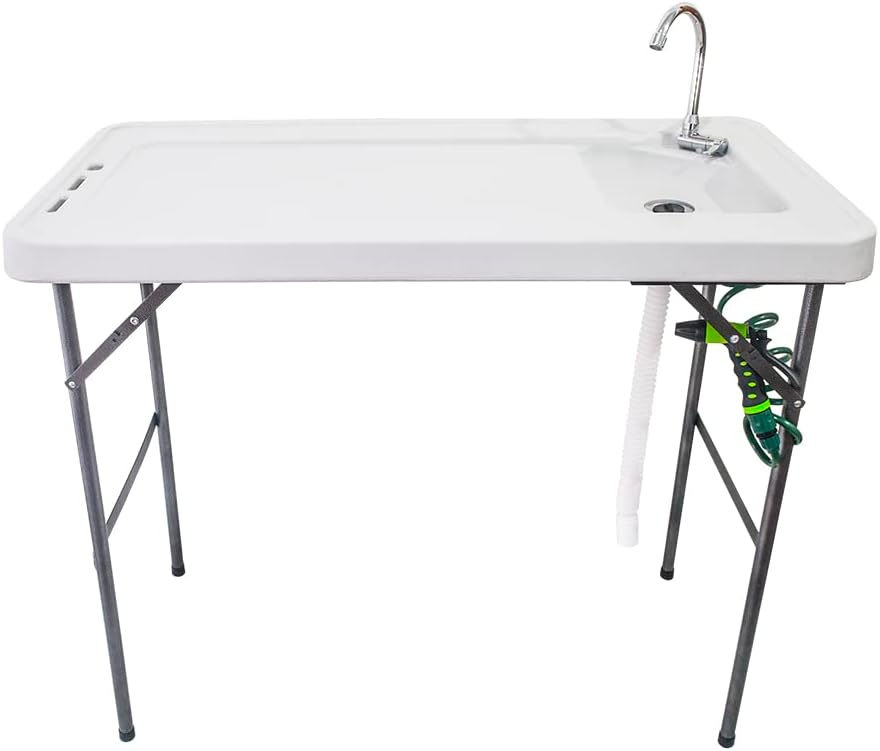 Amazon.com: GOODSILO Foldable Fish Cleaning Table with Sink and Faucet ...