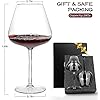 Amazon.com: Chouggo Super Large 28Oz Wine Glasses Set of 2, Hand Blown ...