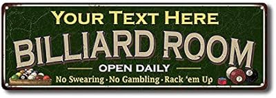 Amazon.com: Game Room House Rules Metal Street Sign, Billiards, Poker ...