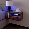 Amazon.com: Homaterial Floating Nightstand with Charging Station and ...